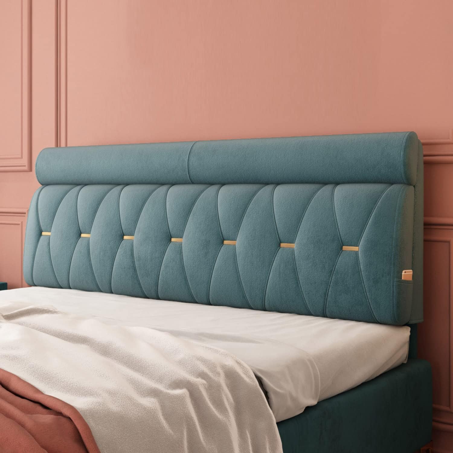 Headboard Backrest Wall Pillow,Large Headboards Upholstered Tufted Bed ...