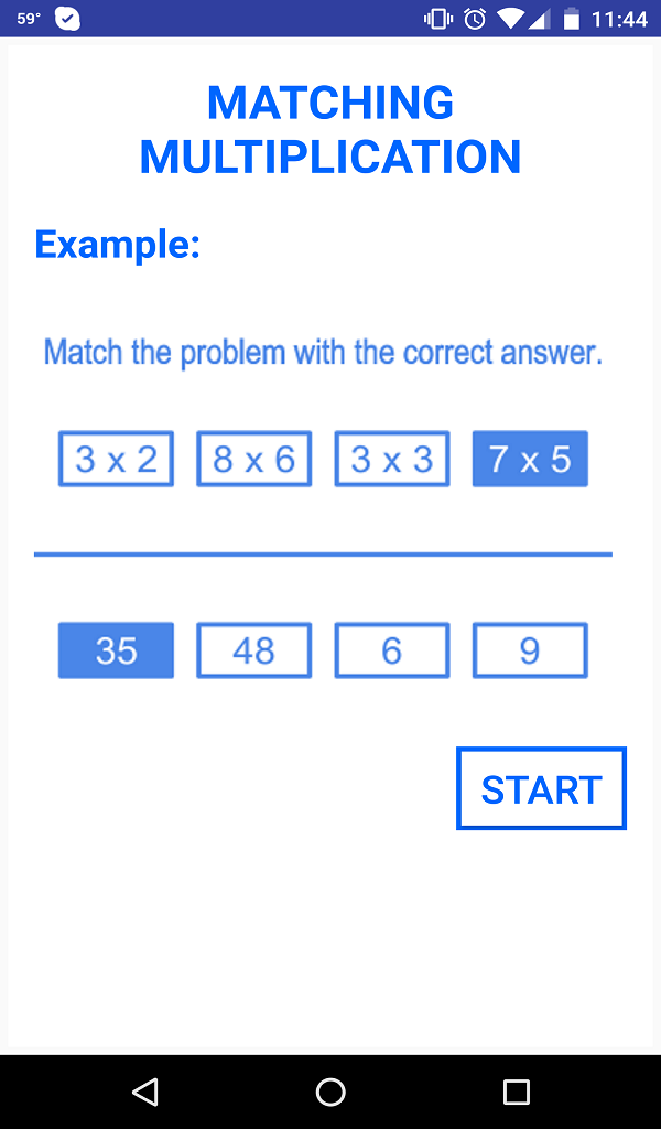 Matching Multiplication - App on Amazon Appstore