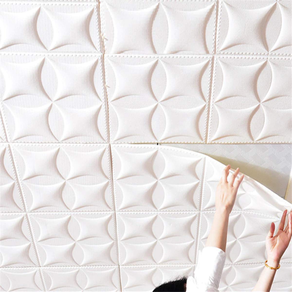 Buy Nasmodo® 3D Ceiling tiles panel Vinyl wallpaper stickers waterproof ...