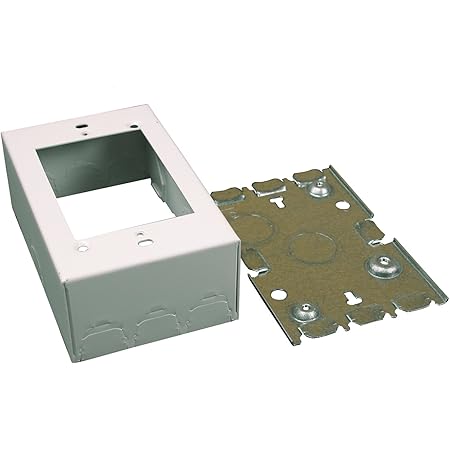 Amazon.com: Wiremold V5744-2 STL Extra DEEP DEV Box 2G Ivory, White ...