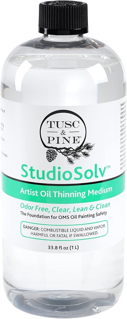 Amazon.com: Tusc & Pine StudioSolv™ Odorless Mineral Spirits 33.8oz (1L ...