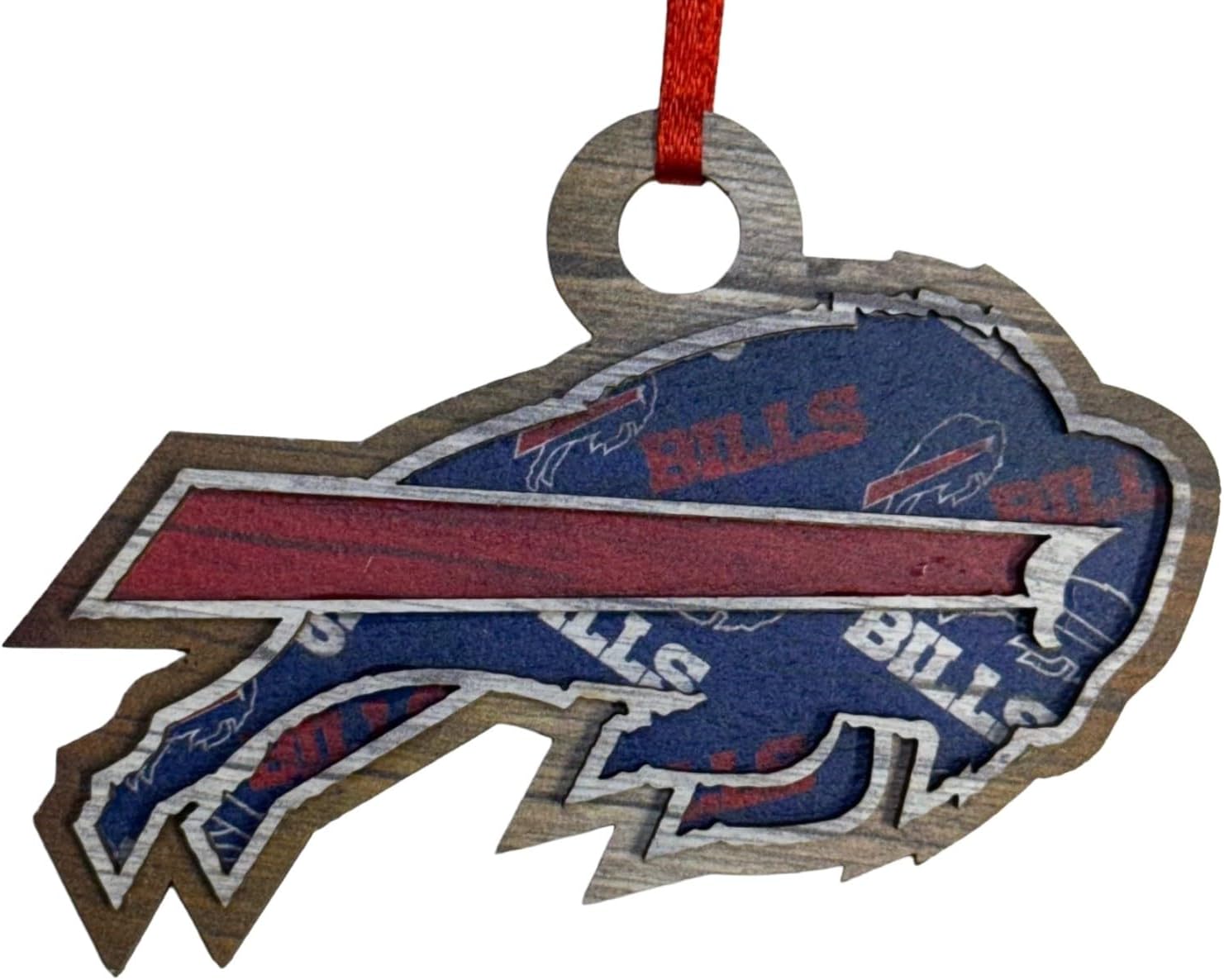 Amazon.com: FOCO Buffalo Bills Raised Logo Mural Holiday Ornament ...