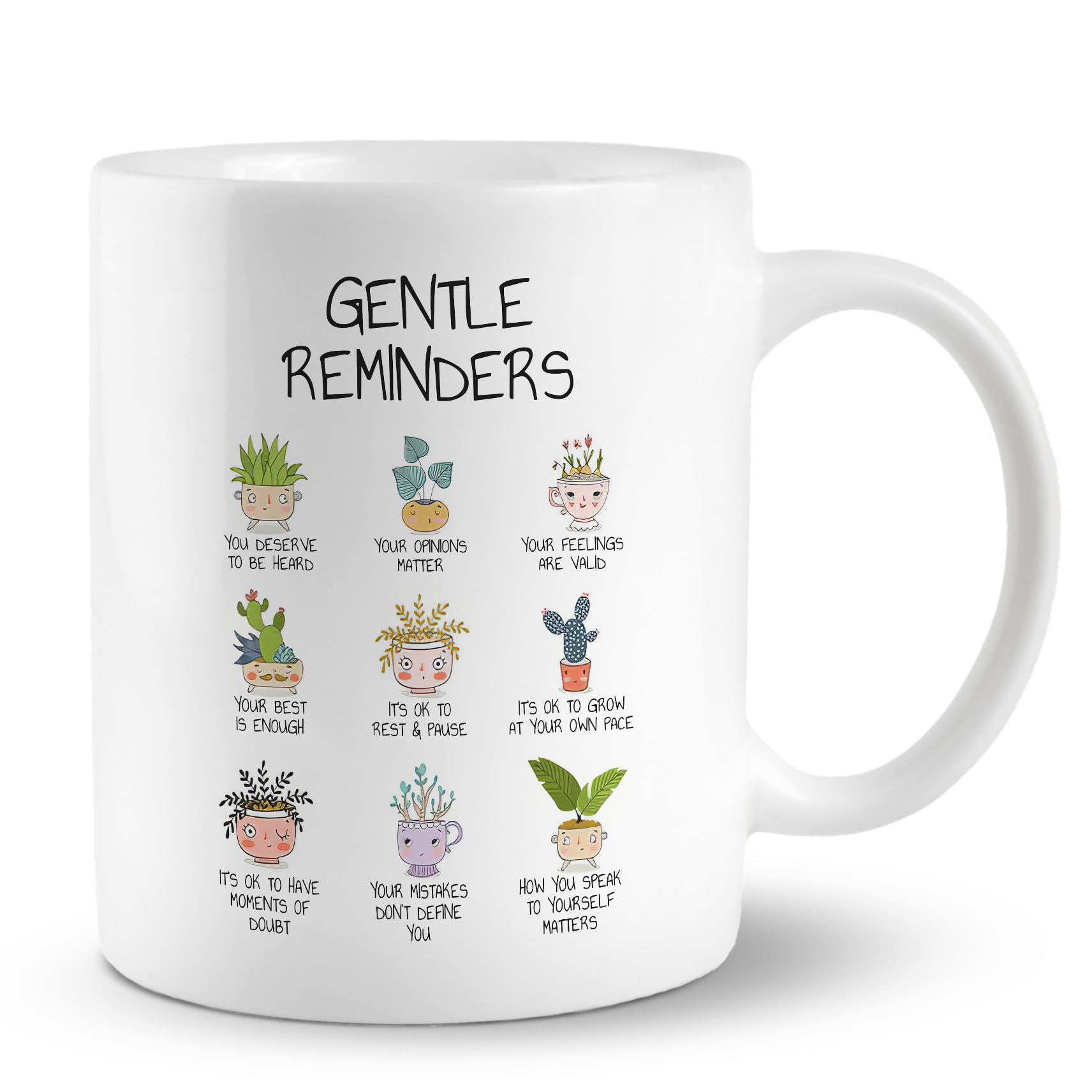 Amazon.com: PUHEI Inspirational Coffee Mug Mugs For Women, Gentle ...