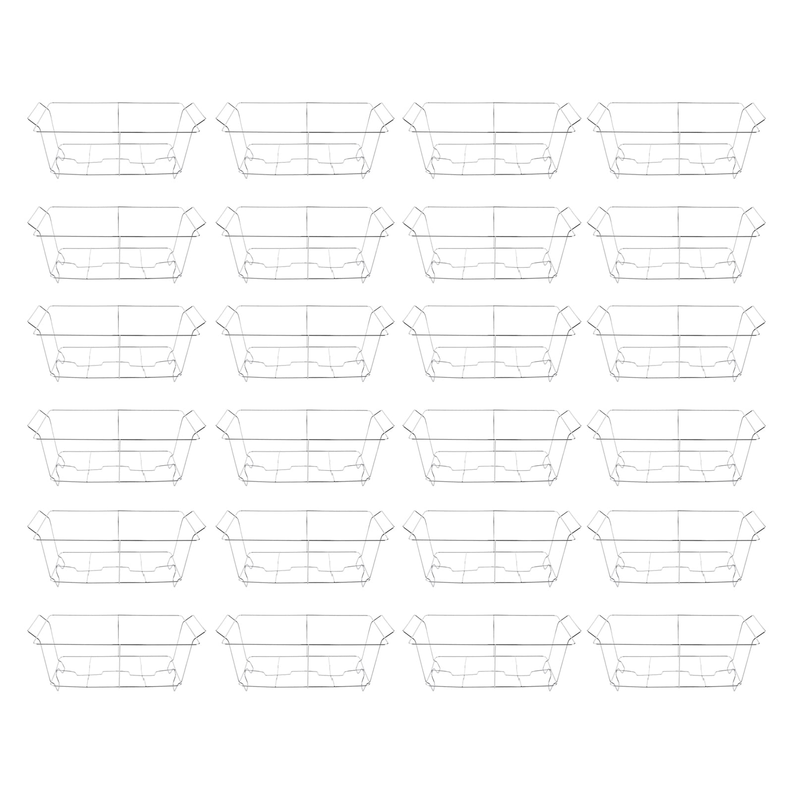 24 Pack Chafing Dish Buffet Set Chafing Wire Racks Buffet Stand ...
