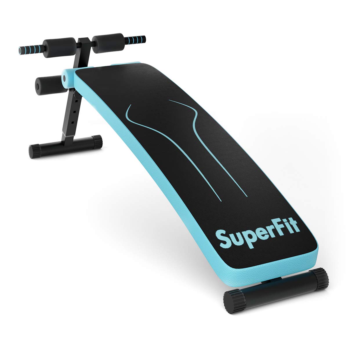 Buy GYMAX Adjustable Sit up ab Bench, Foldable Abdominal Training Slant ...