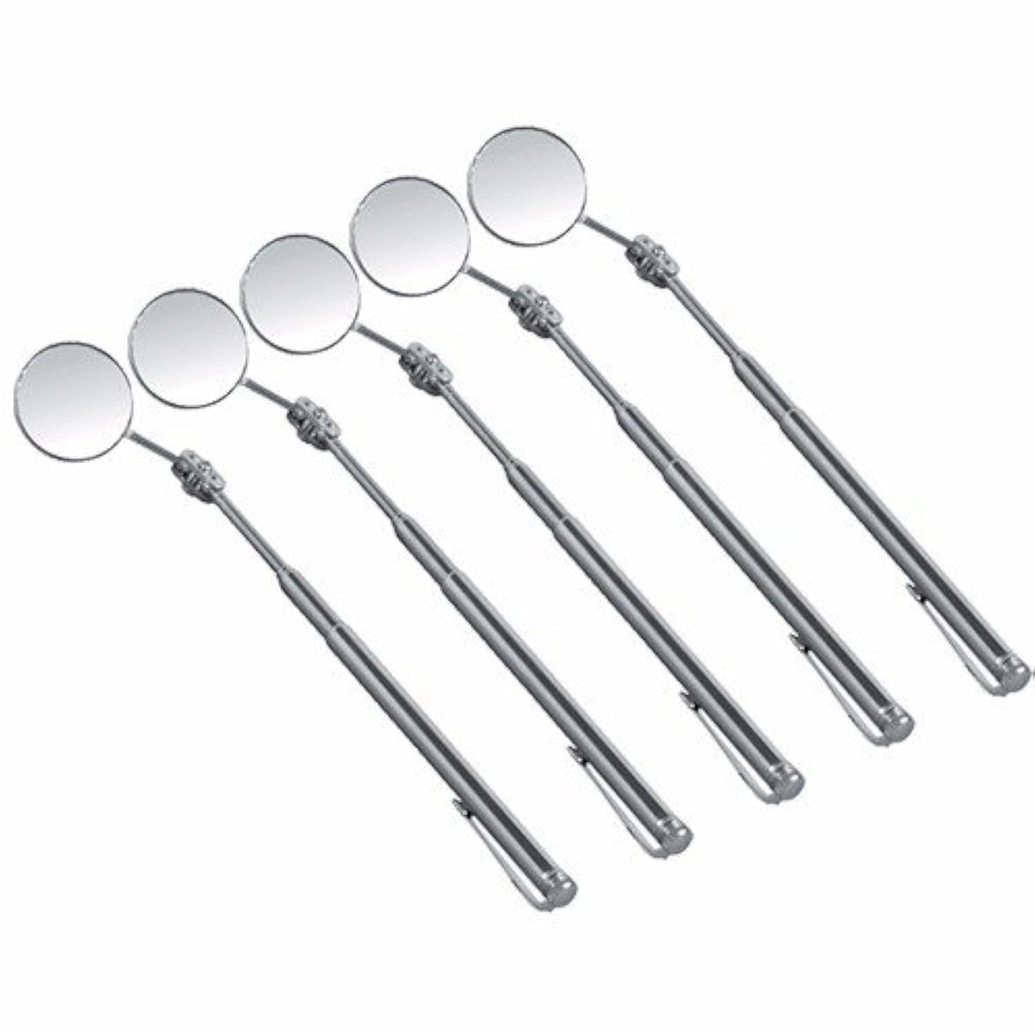 Wideskall® Retractable Telescopic Inspection Flexible Mirror Round ...