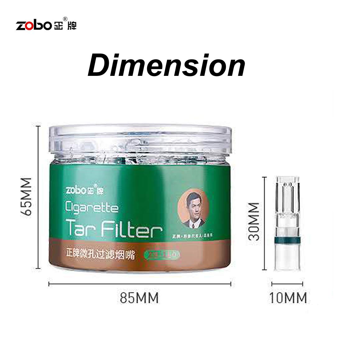 Buy ZOBO Disposable Cigarette Filters for Regular and King Size ...