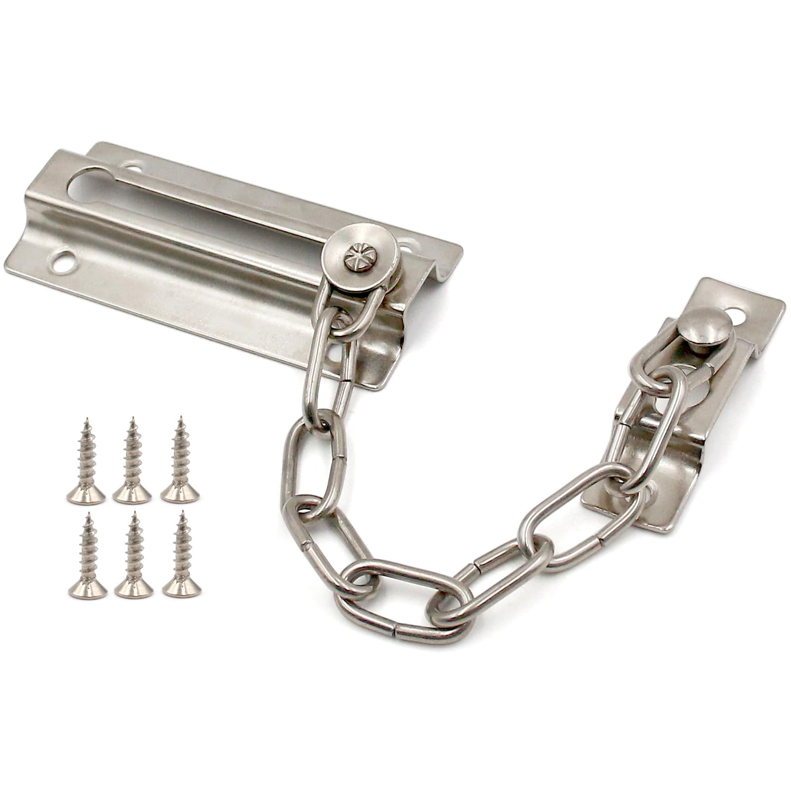 Stainless Steel Door Chain,Door Security Chain with Screws Stainless ...