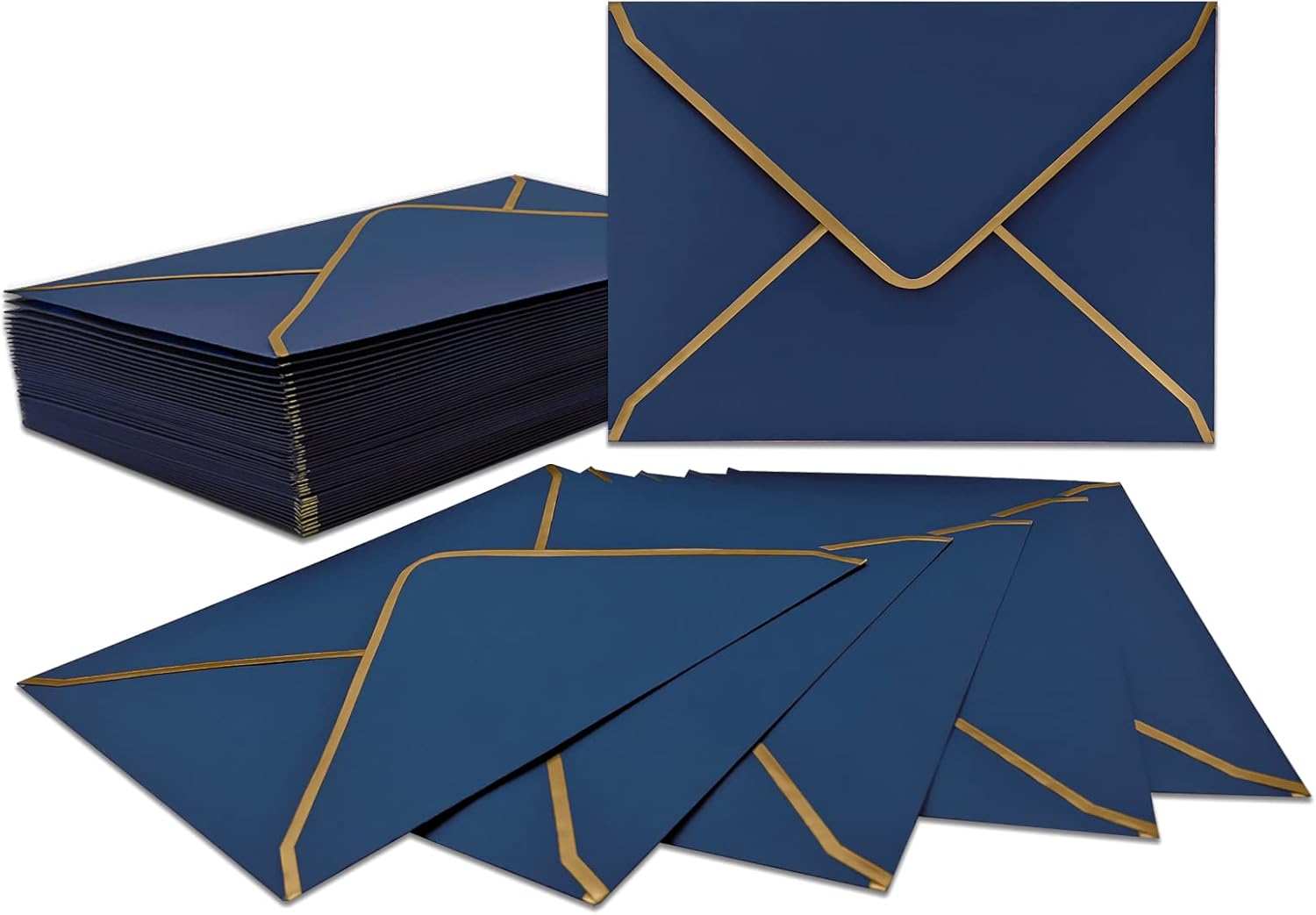 Amazon.com : 50 PCS Invitation Envelopes A7 Size, Blue Envelopes 5 x 7 ...
