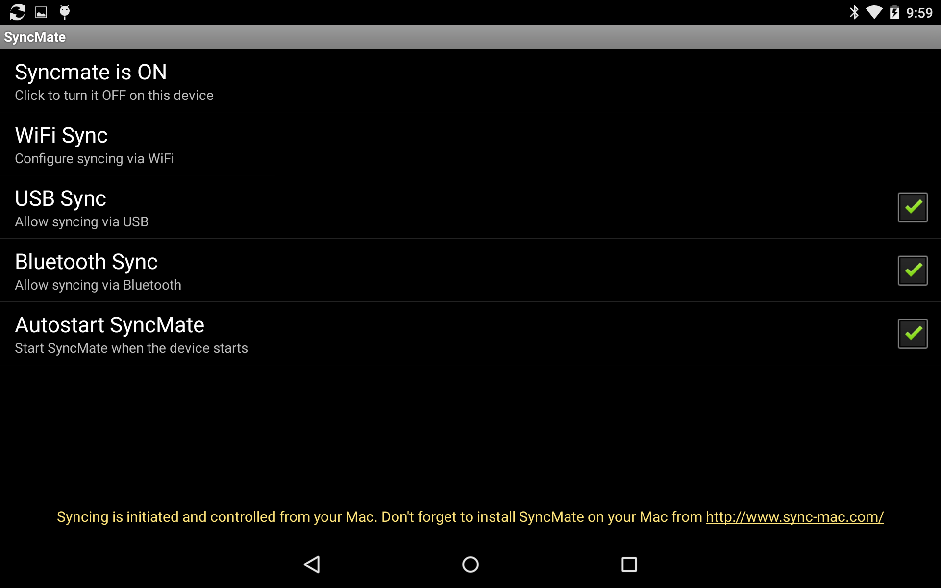 SyncMate for Android - App on Amazon Appstore