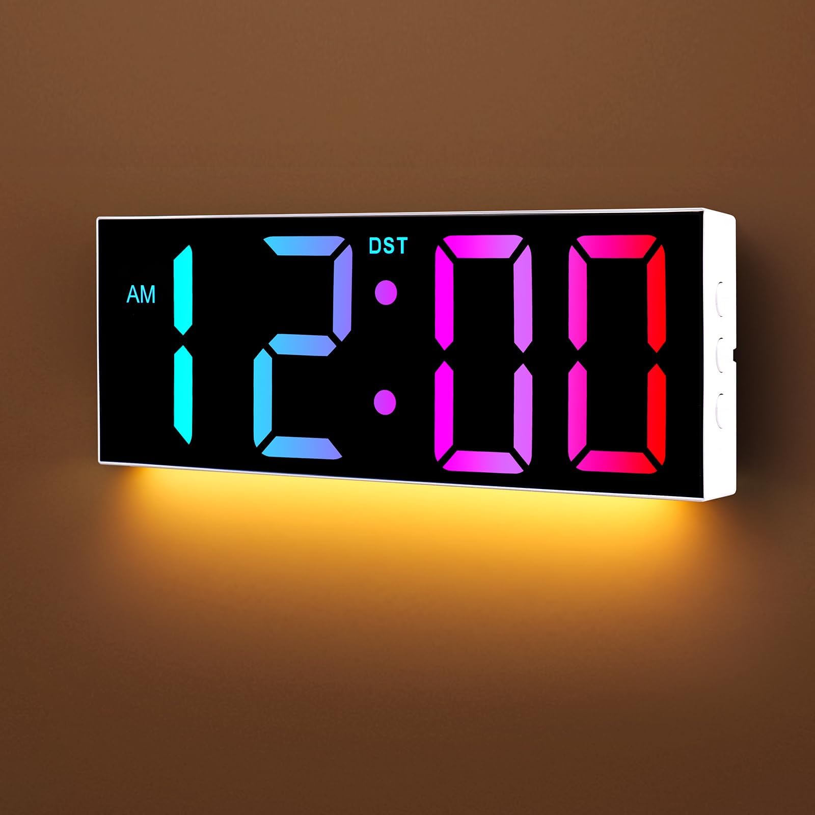 Amazon.com: Alampan 12" Large Digital Wall Clock with Remote Control ...