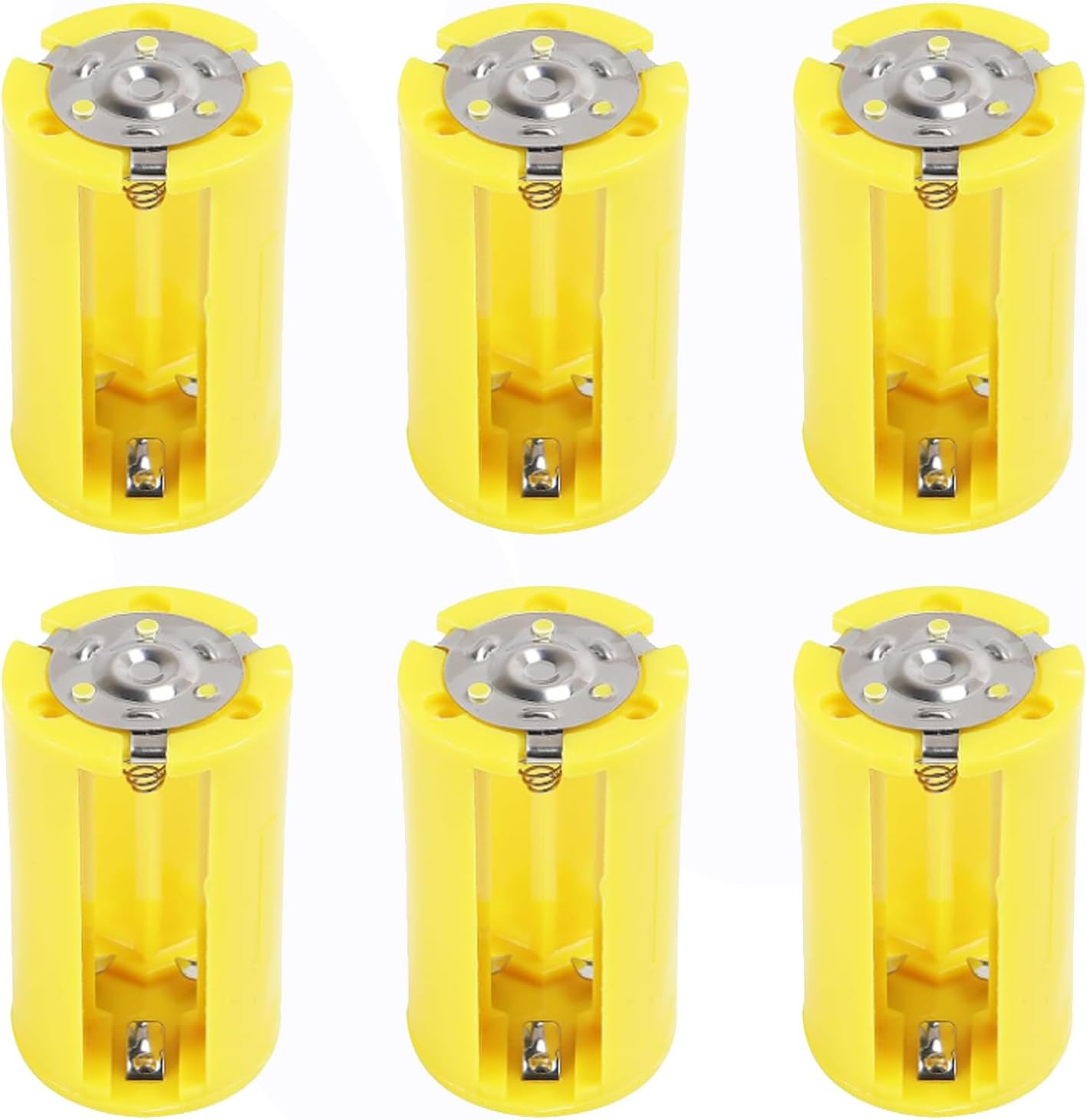 Amazon.com: AEDIKO 6pcs 3 AA to 1 D Battery Adapters Holder 1.5V Output ...