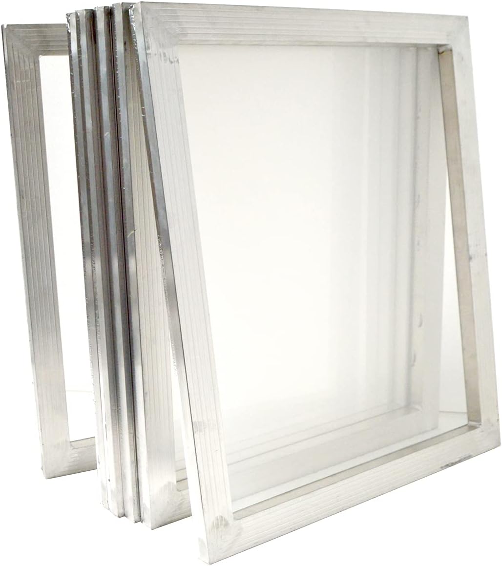TECHTONGDA 6Pcs 110 Mesh (43T) 8x14inch Silk Screen Printing Frame Pre ...