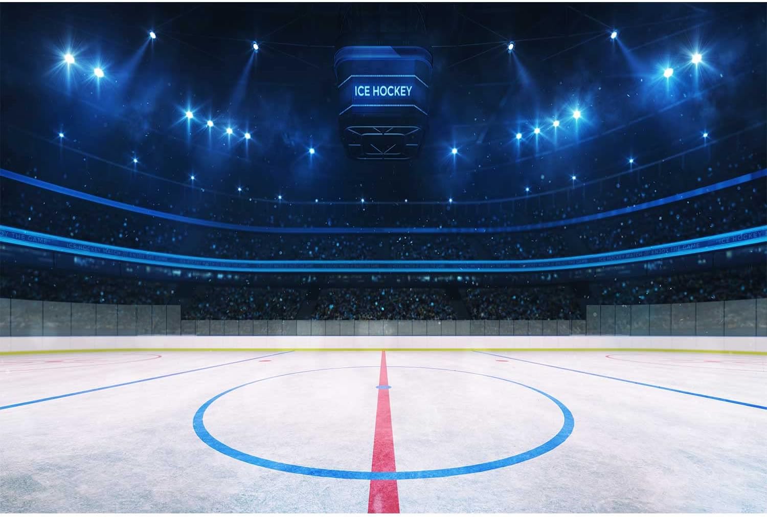 Amazon.com : Laeacco 7x5ft Hockey Stadium Backdrop Vinyl Photography ...