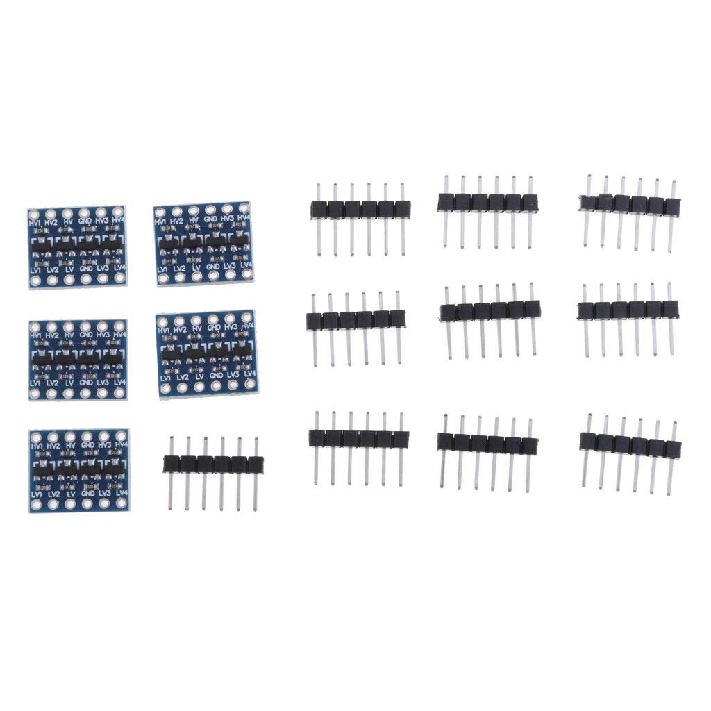 WHIZZO 5Pcs 4 Channel IIC I2C Logic Level Converter Bi-Directional ...