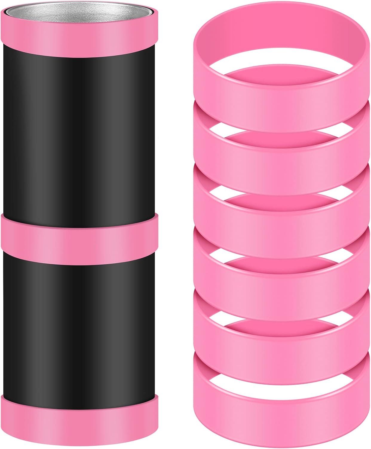 Amazon.com: 6 Pack Silicone Bands for Sublimation Tumbler Rubber Bands ...