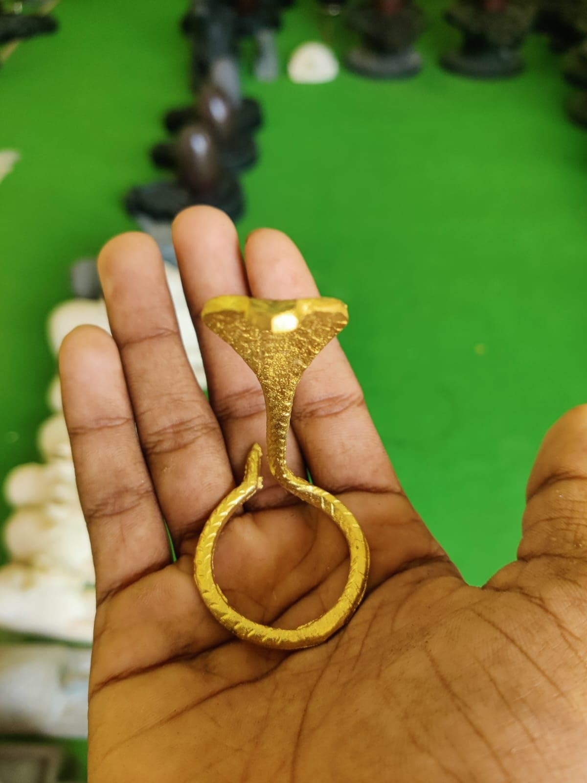 Buy Brass naag for 2 inch narmadeshwer shivling Brass naag for Home ...