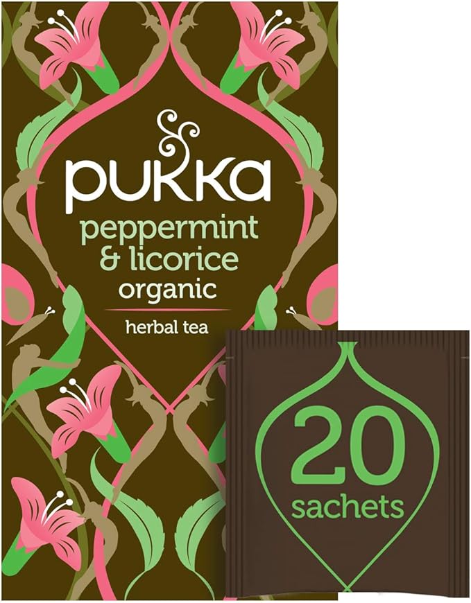 Pukka Herbs Tea Bags, 20 Pieces, Peppermint & Licorice (105354091 ...