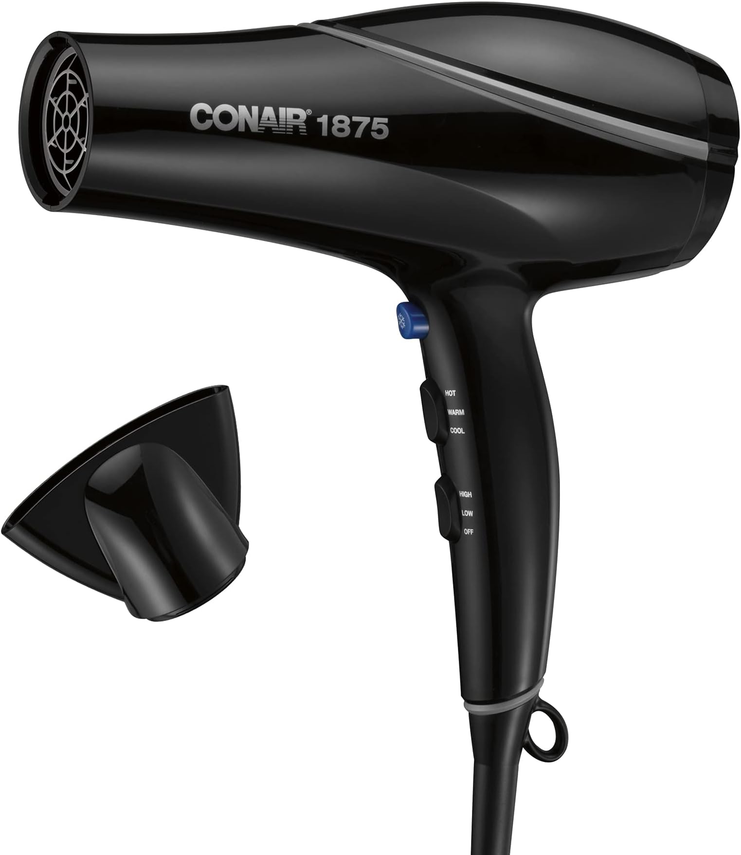 Amazon.com: Conair 1875-Watt Ionic Ceramic Hair Dryer with Diffuser and ...