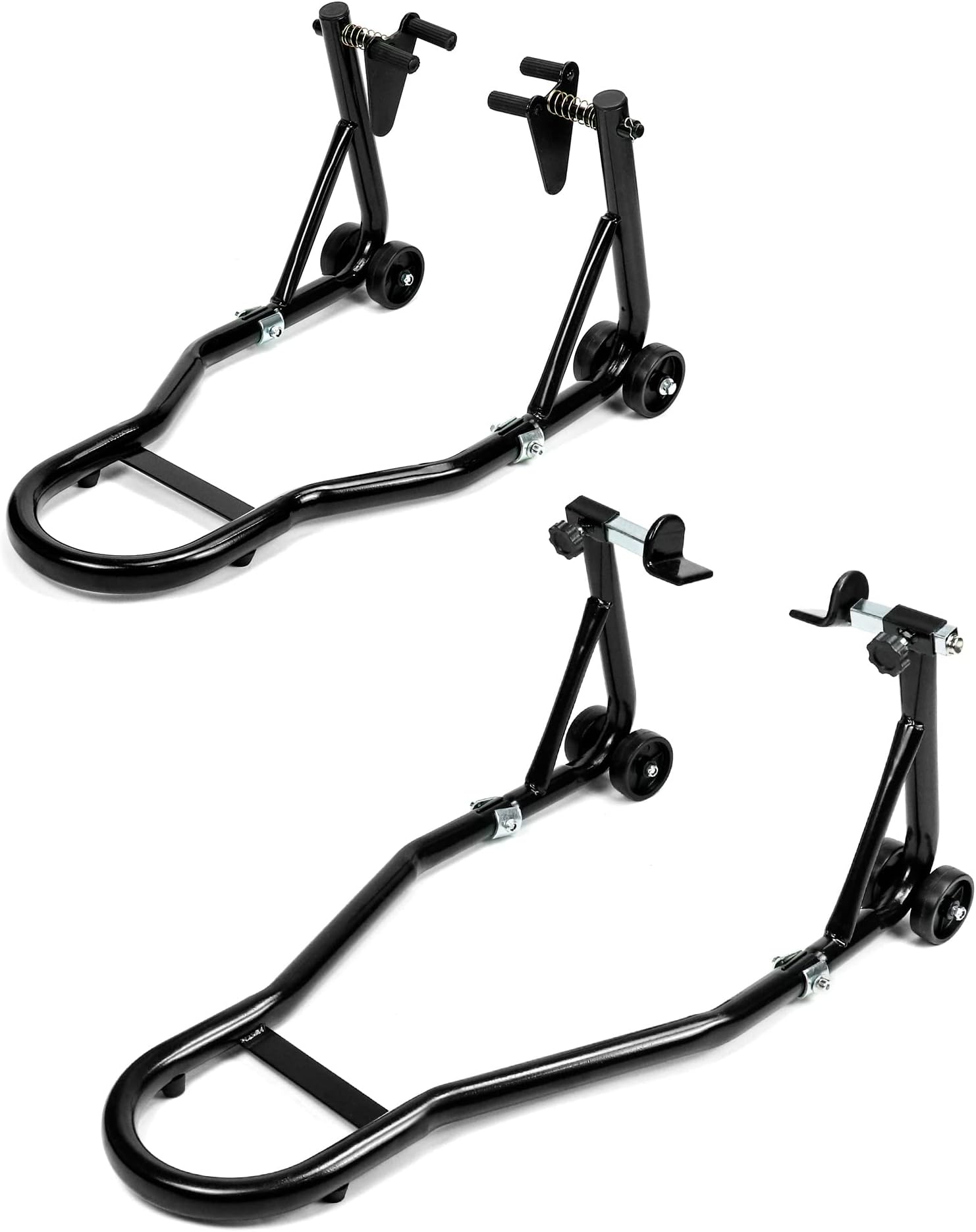 Amazon.com: QWORK Motorcycle Front Rear Stand, Heavy Duty Motorcycle ...
