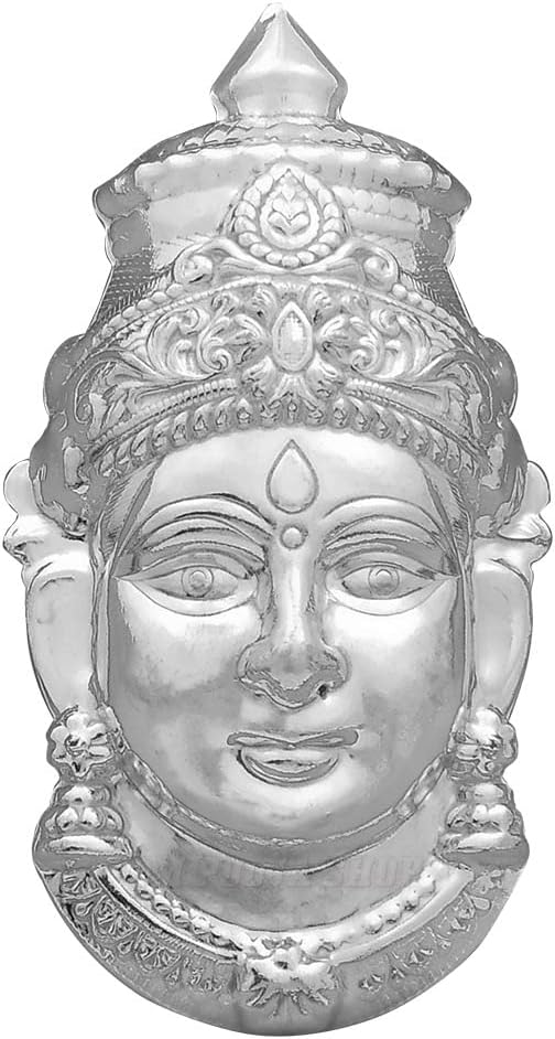 Amazon.com: Om Pooja Shop Goddess Mahalakshmi Mukhavada (Face) (6 ...