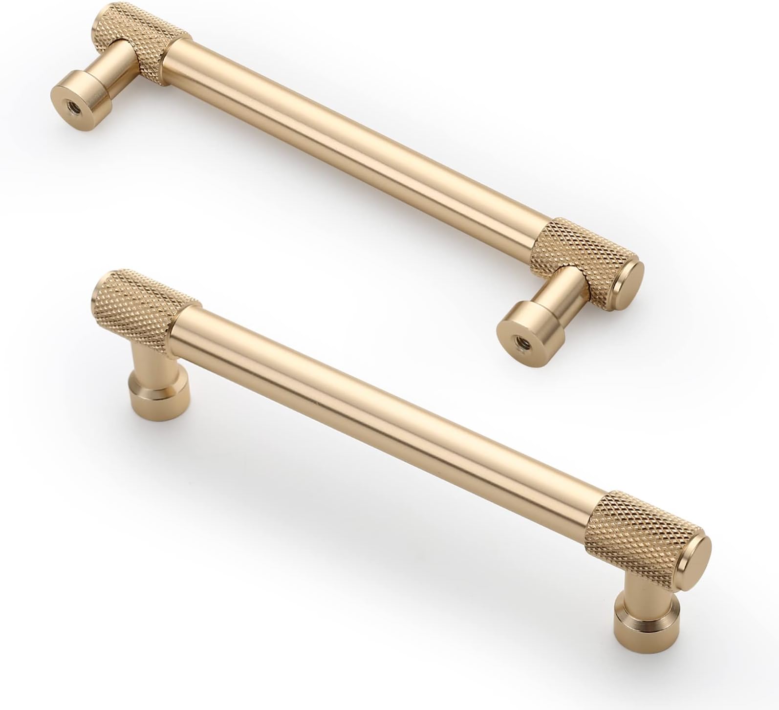 Amazon.com: Emtek Select Knurled Cabinet Pull with Satin Brass (US4 ...