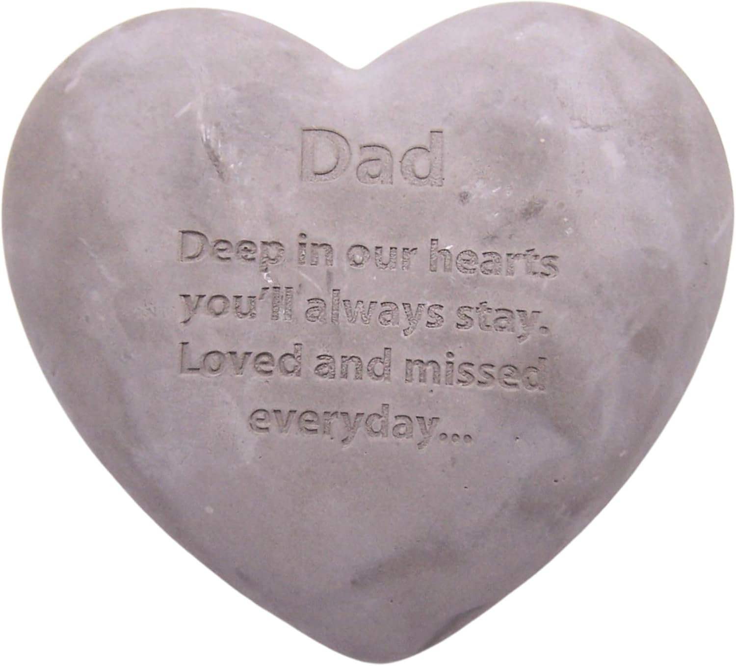 Amazon.com: Wowser Heart Shaped Memorial Stone, Sympathy Gift ...