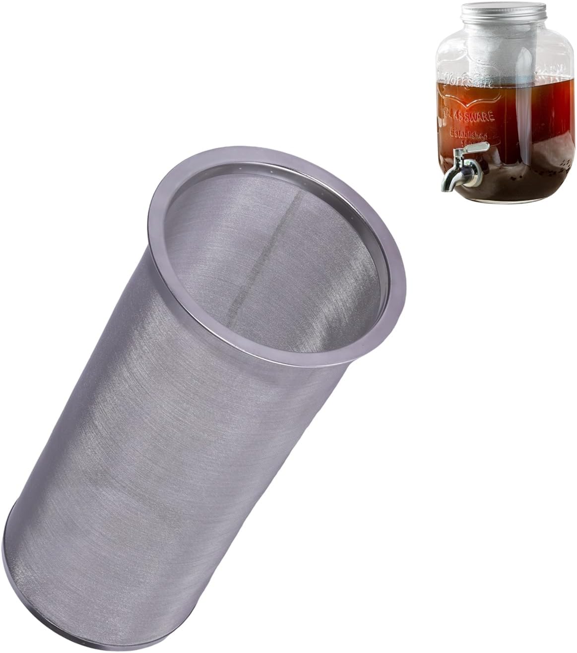 Amazon.com: Cold Brew Coffee Filter for 1 Gallon Mason Jars, Made with ...