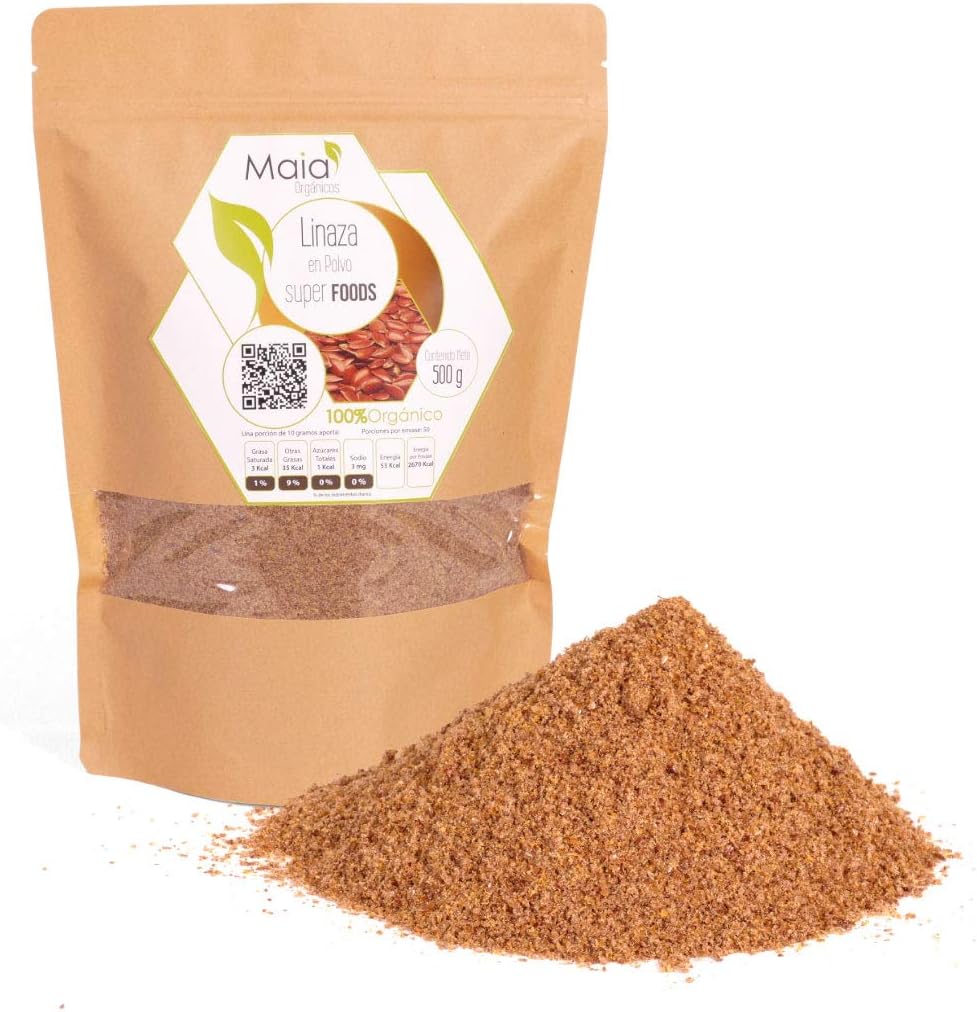 Linaza en Polvo - Orgánico (500 g) : Amazon.com.mx: Alimentos y Bebidas