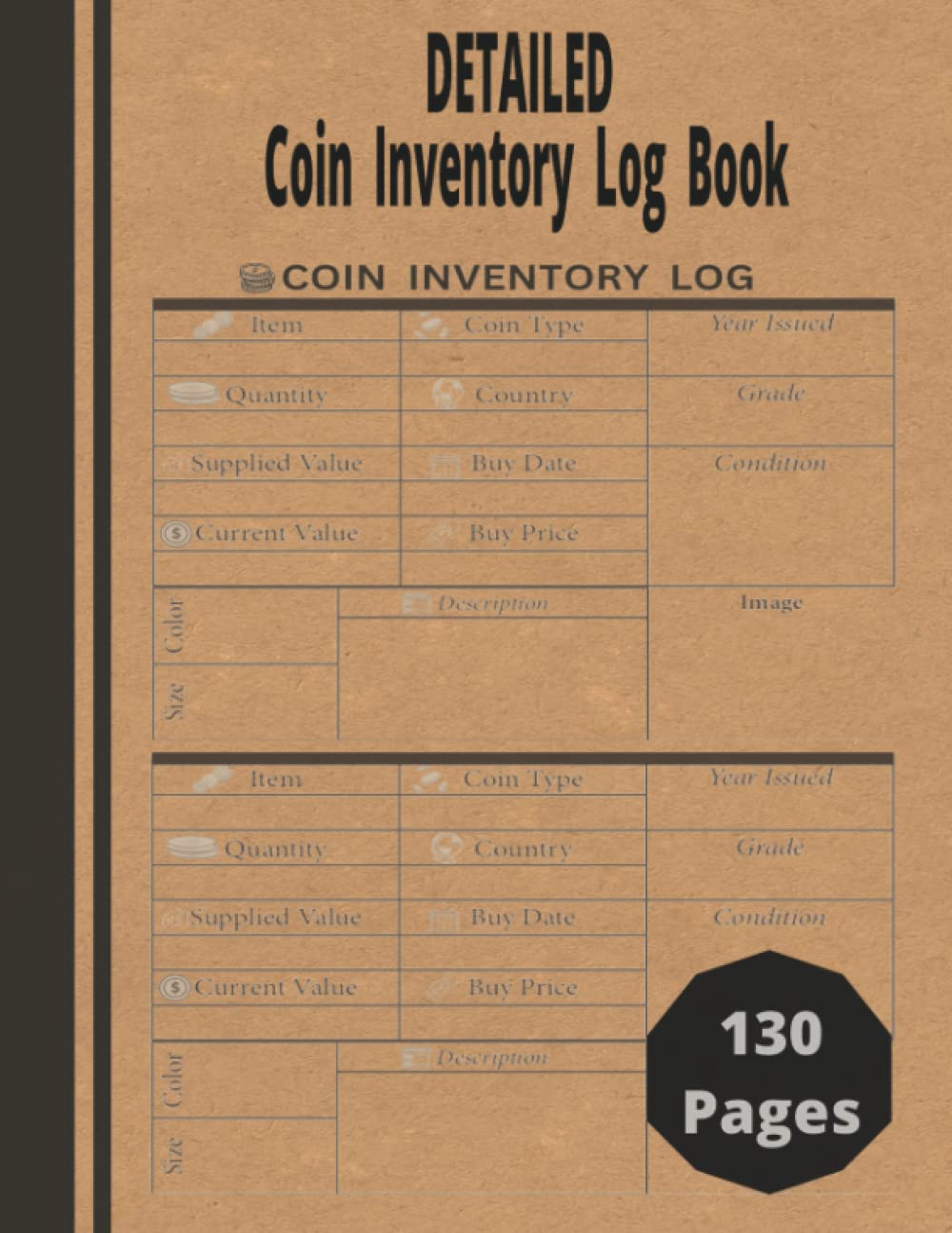 Detailed Coin Inventory Log Book: Catalogue and Organize Coins. Keep ...