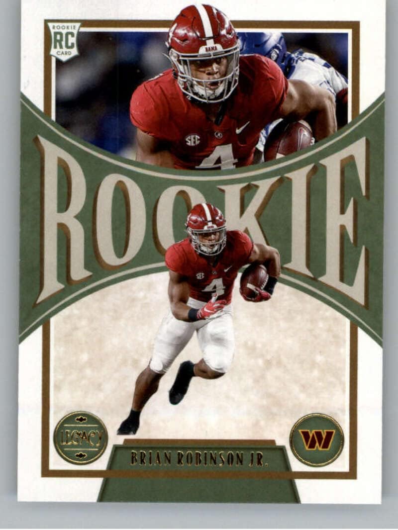 2022 PANINI LEGACY #169 BRIAN ROBINSON JR. ROOKIE WASHINGTON COMMANDERS ...