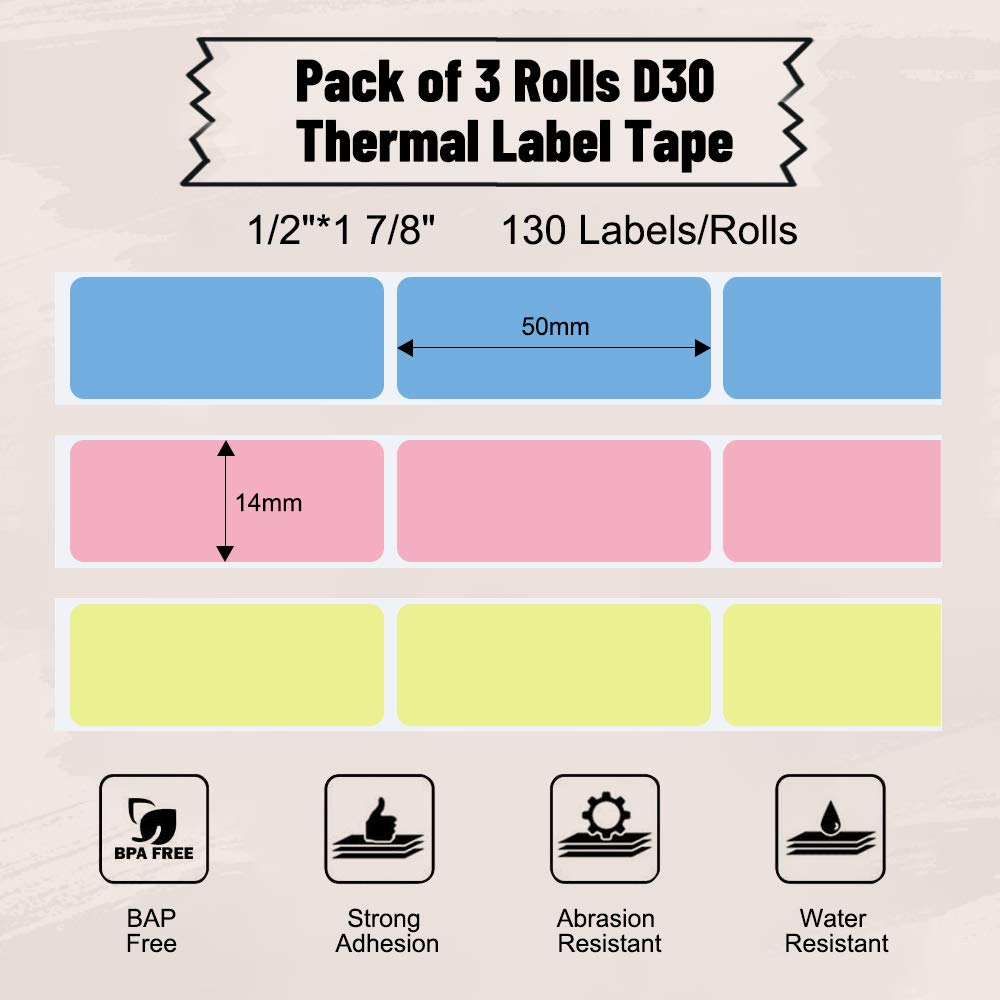 Snapklik.com : D30 Label Maker Tapes