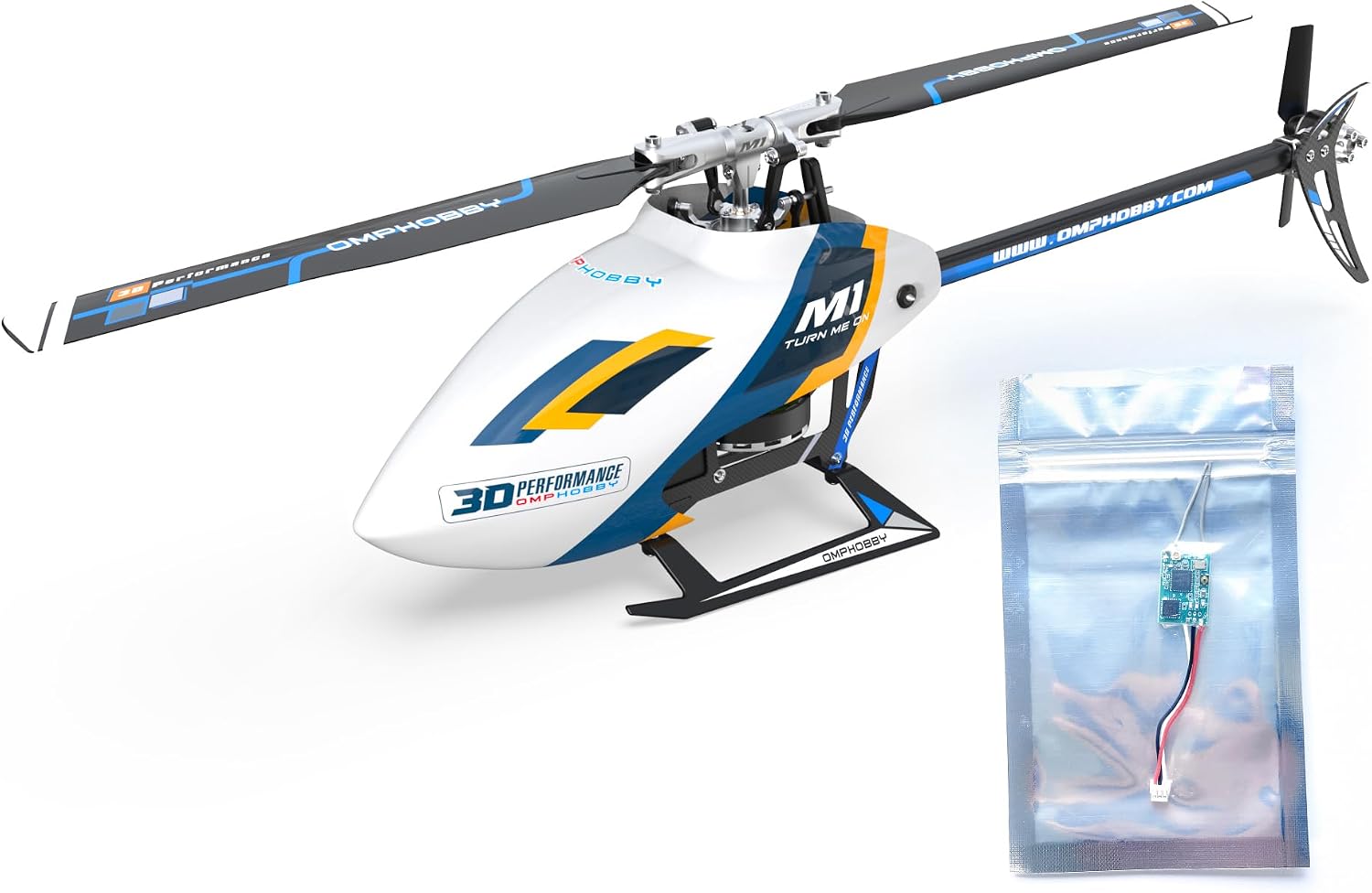 Amazon.com: OMPHOBBY M1 EVO White(OMP Protocol-No Controller) RC ...