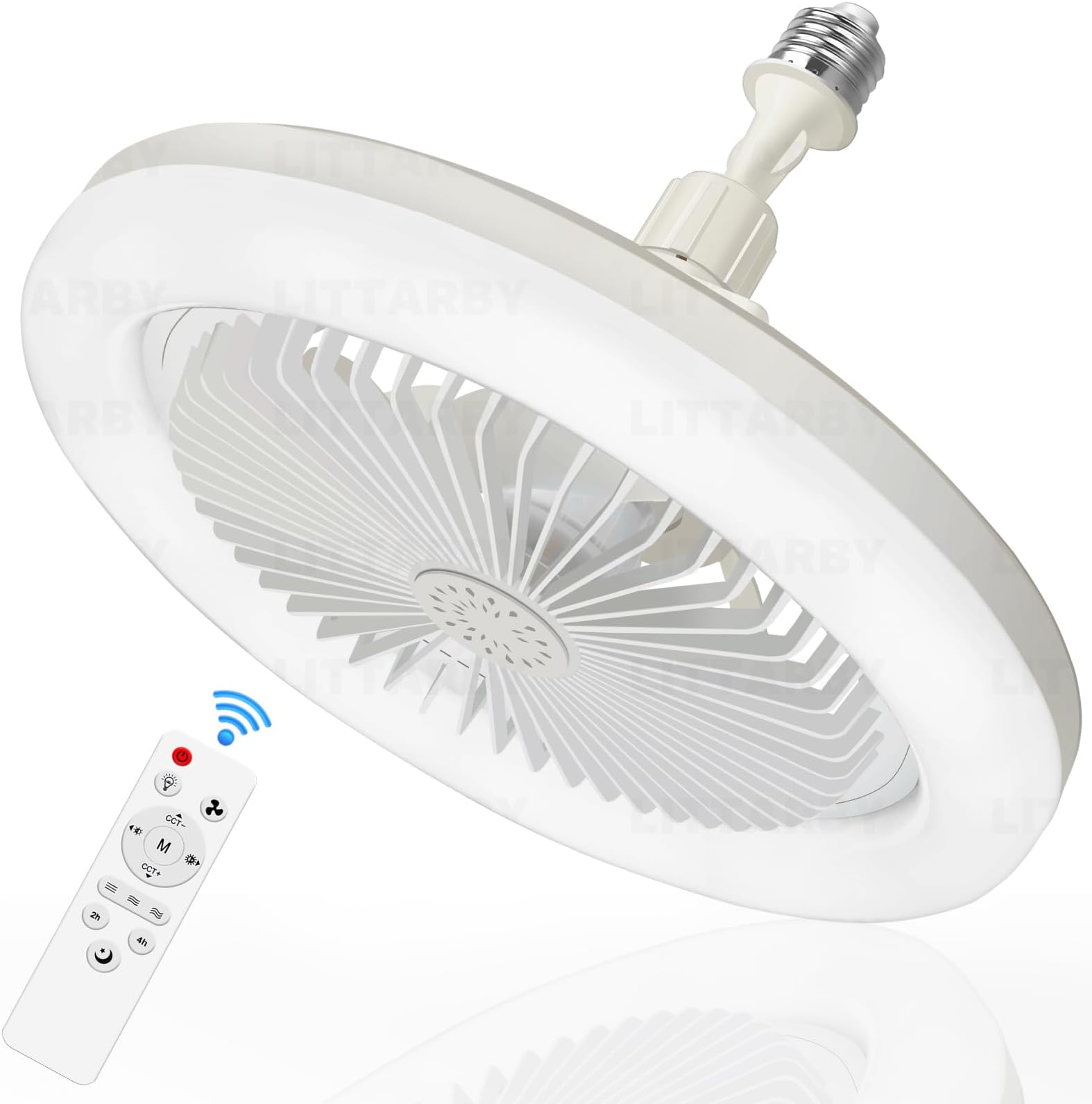 Amazon.com: Bell+Howell Socket Fan Cool Light Deluxe with 2 Socket ...