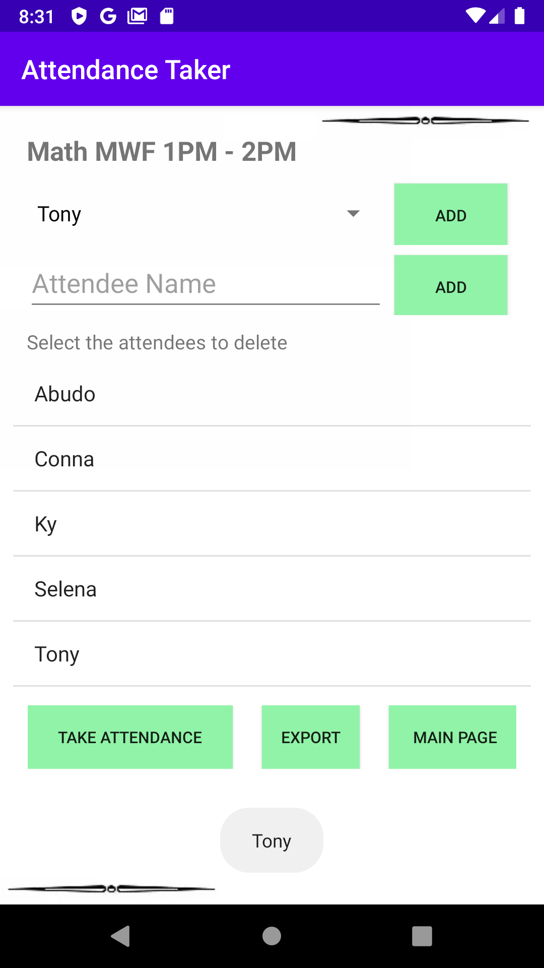 Attendance Taker - App on Amazon Appstore