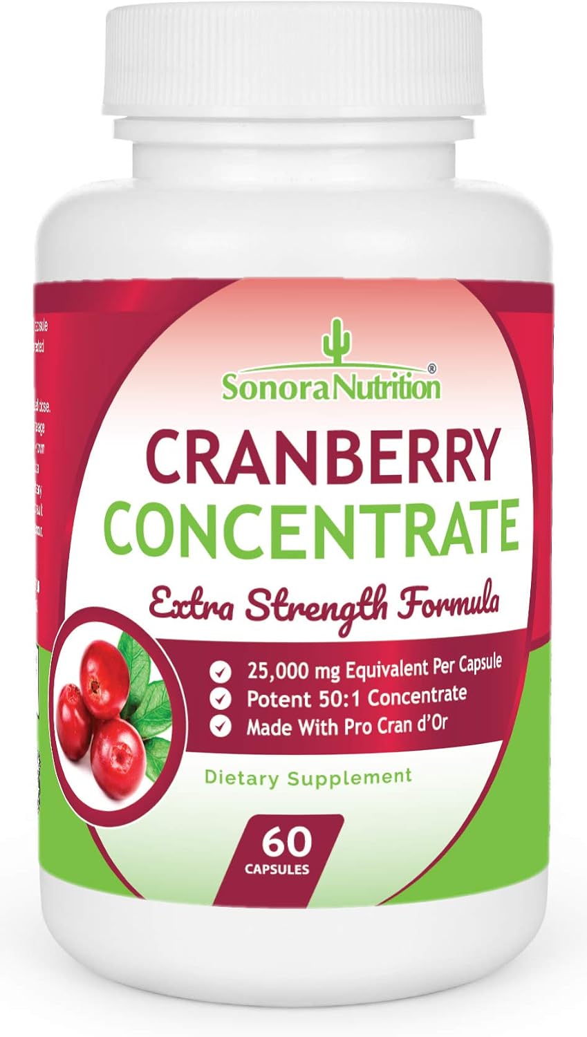 Amazon.com: Sonora Nutrition Cranberry Pills Extra Strength Formula ...