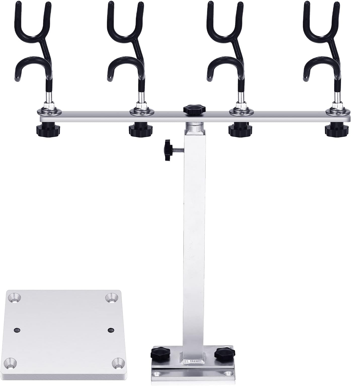 Amazon.com: Amarine Made 3 Tube Silver Highly Polished Stainless Steel ...