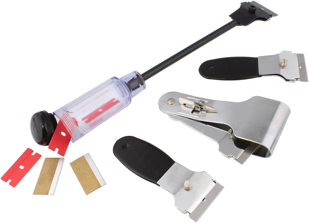 Amazon.com: ABN Razor Blade Scraper 4-Piece Tool Set PLUS Replacement ...