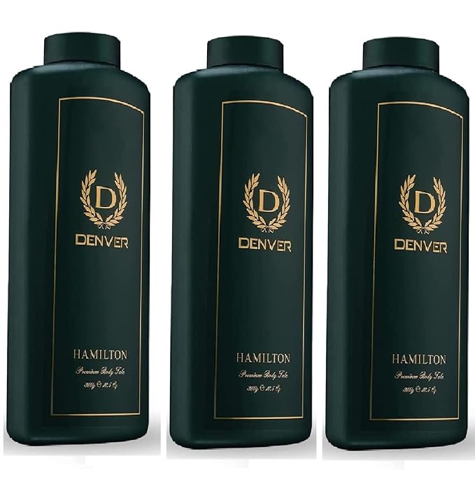 DENVER Hamilton Premium Body Talc - 300GM Each (Pack of 3) : Amazon.in ...