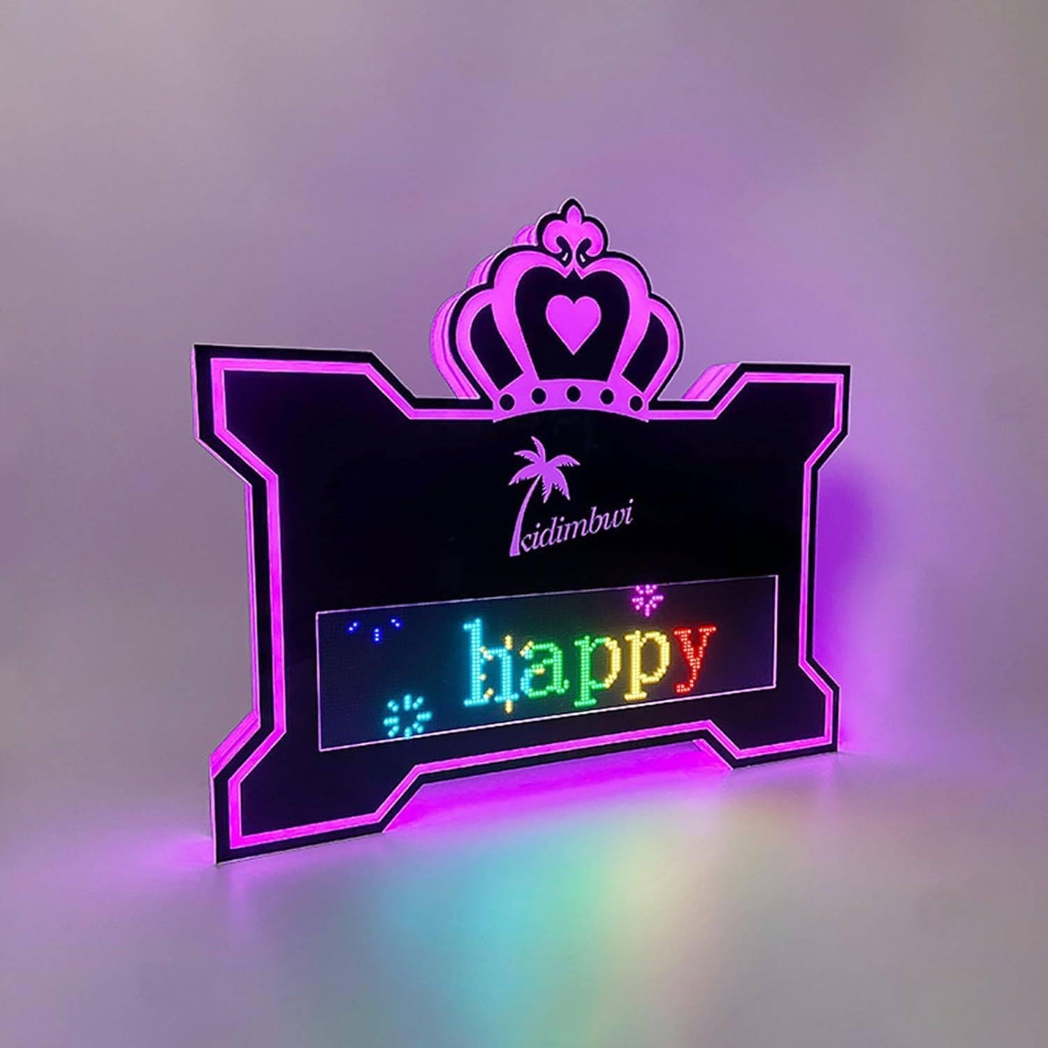 Amazon.com: GTANND Crown Led Luminous Hand Sign,Handheld Color Crown ...