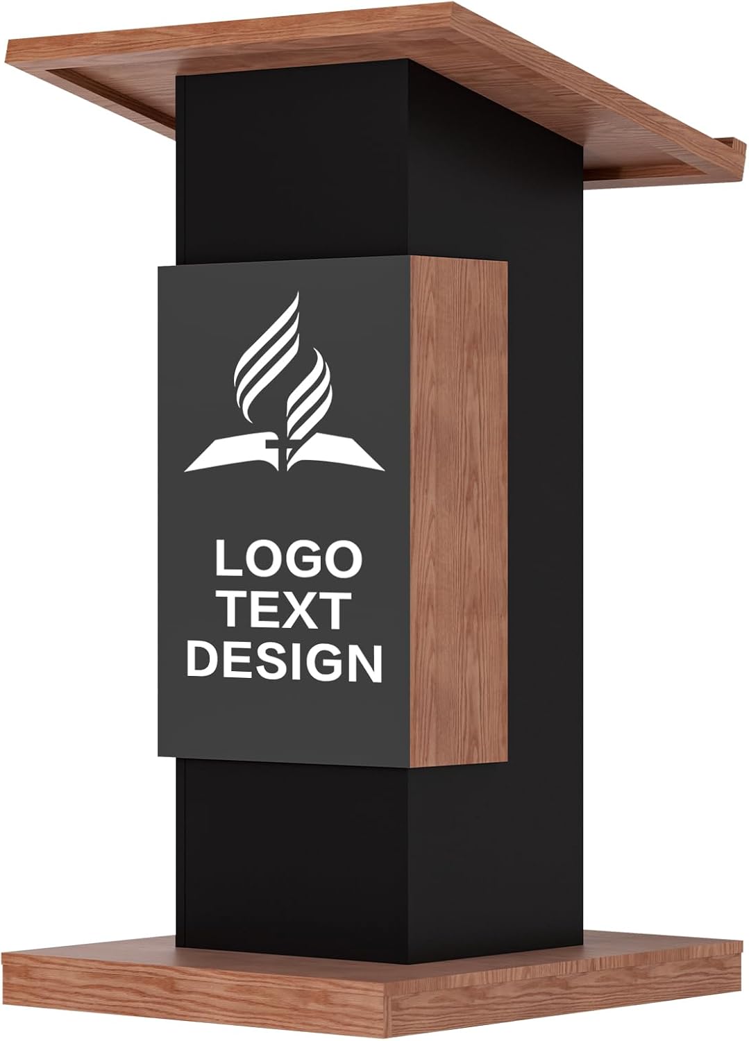 Amazon.com : Personalized Mobile Podium Stand, Customized Logo& Text on ...