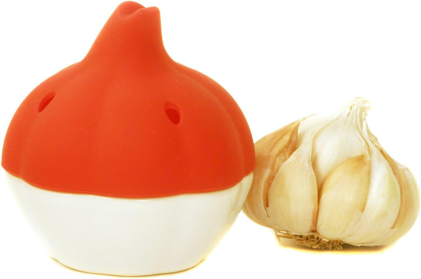 Amazon.com: William Bounds Sili Garlic Roaster, Red: Home & Kitchen
