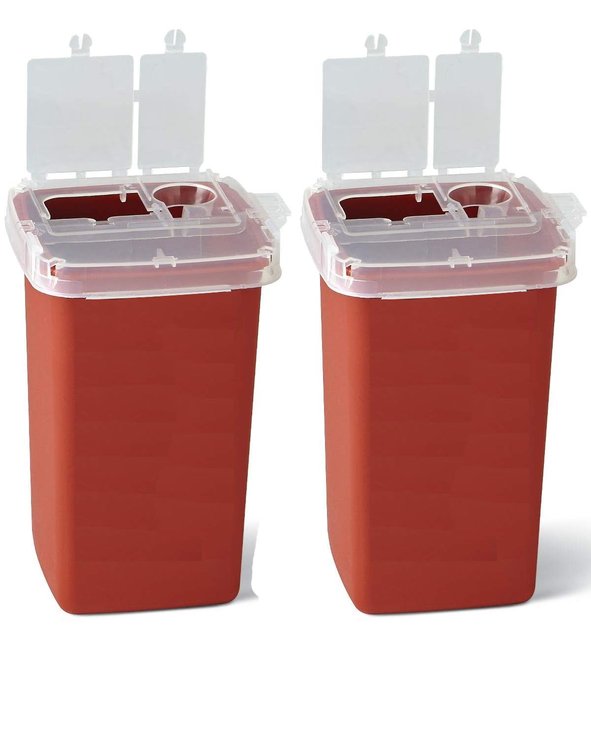 Amazon.com: 2 Pack Sharps Container Biohazard Needle Disposal Container ...