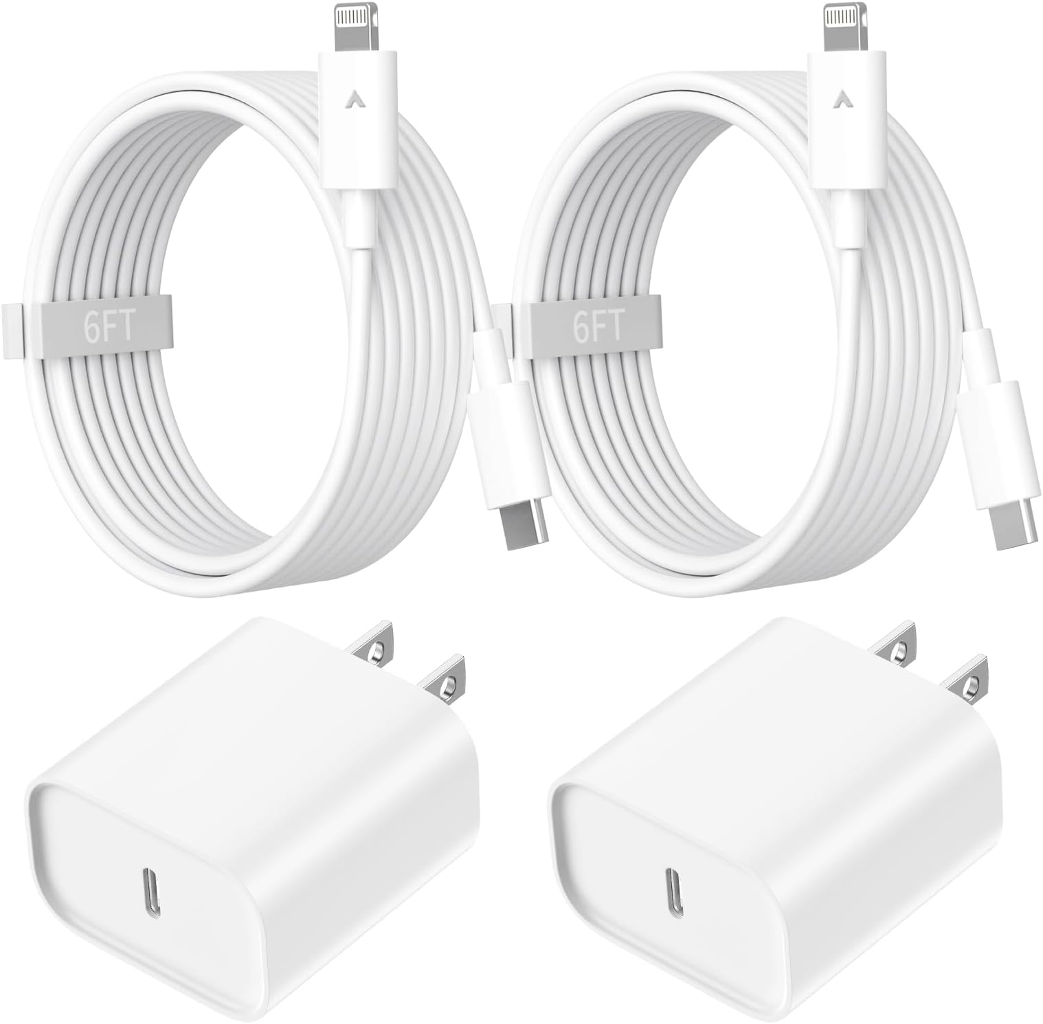 Amazon.com: iPhone Charger - 3 Pack USB Wall Charger Cube Block Adapter ...