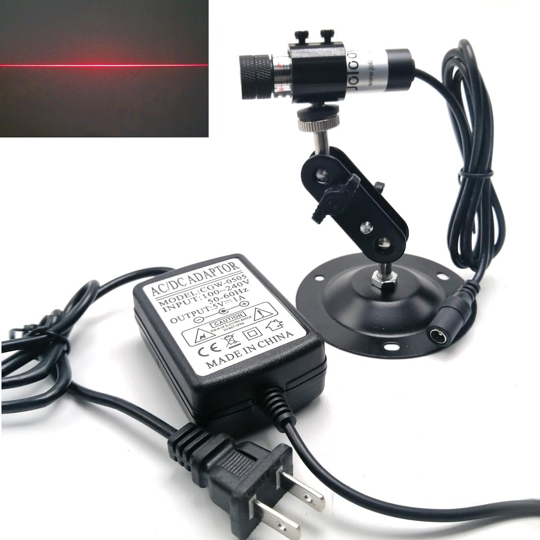 Jolooyo 650nm 650M-100 Red Laser 8 hours Work Focusable Line Level ...