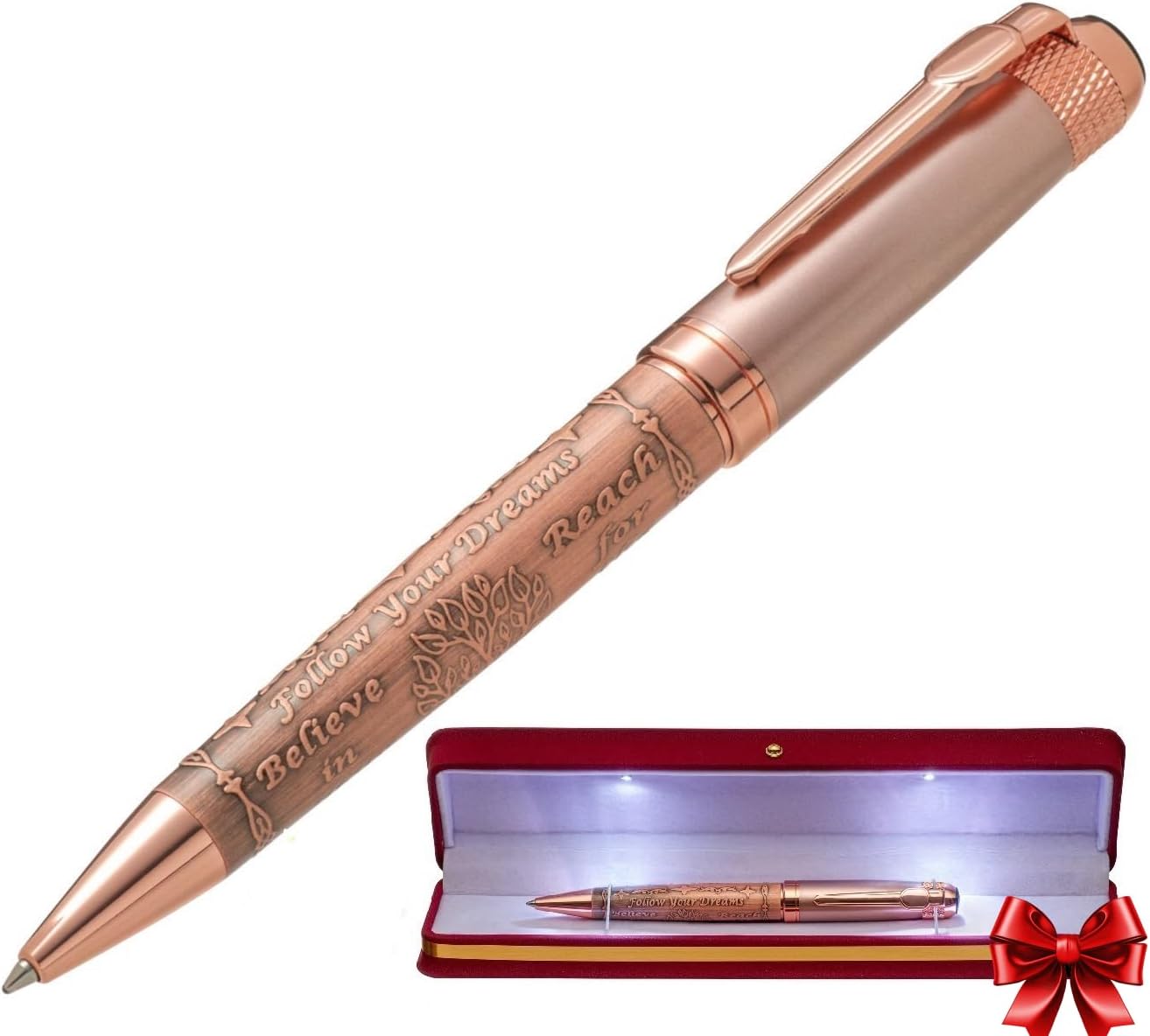 Amazon.com : Luxye Crystal Pen - 3 Pcs Rose Gold Crystal Gel Pens with ...