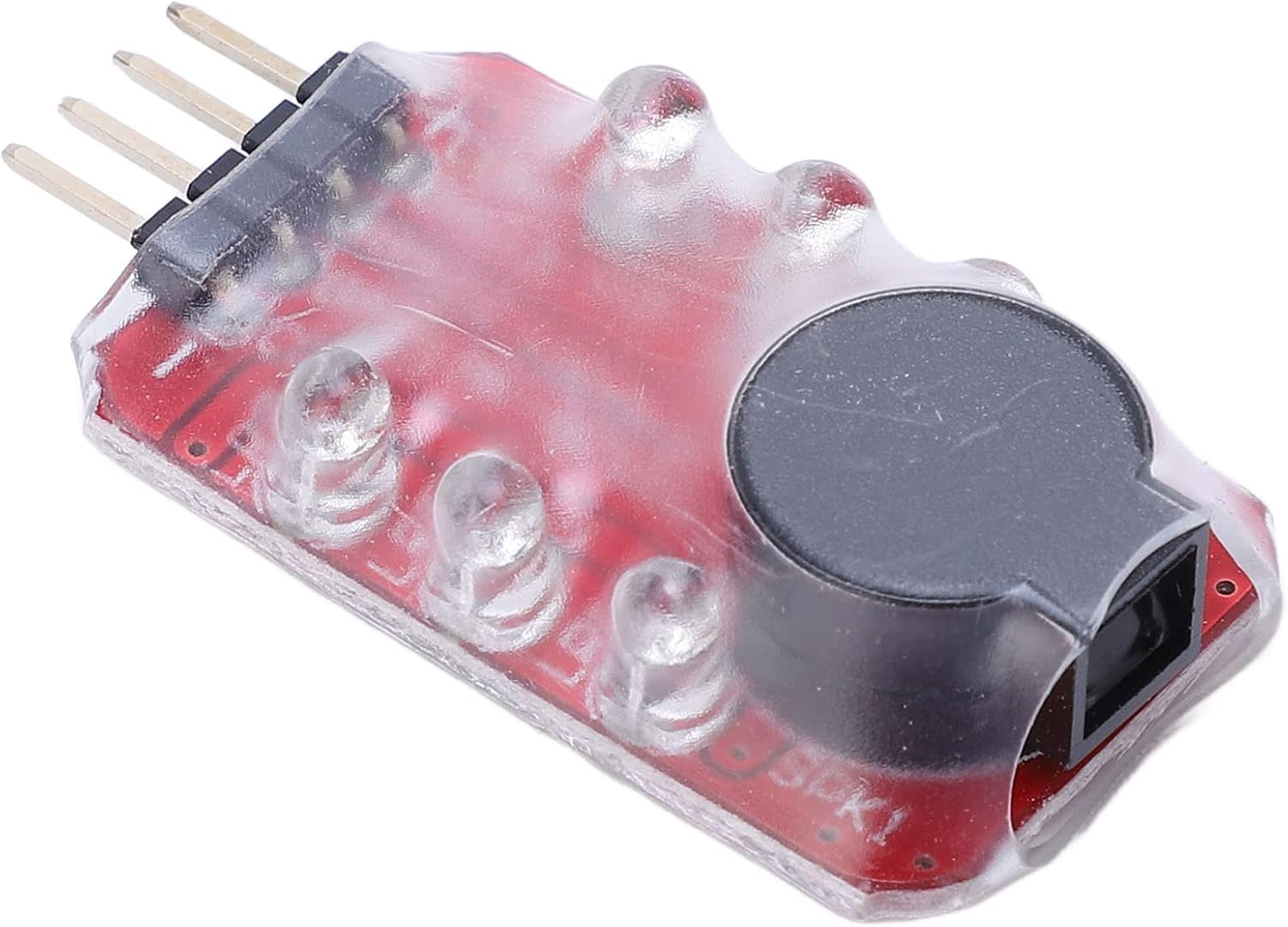 Juroupi 5 Pcs Lithium Battery Low Voltage Alarm Sound Light Warning ...