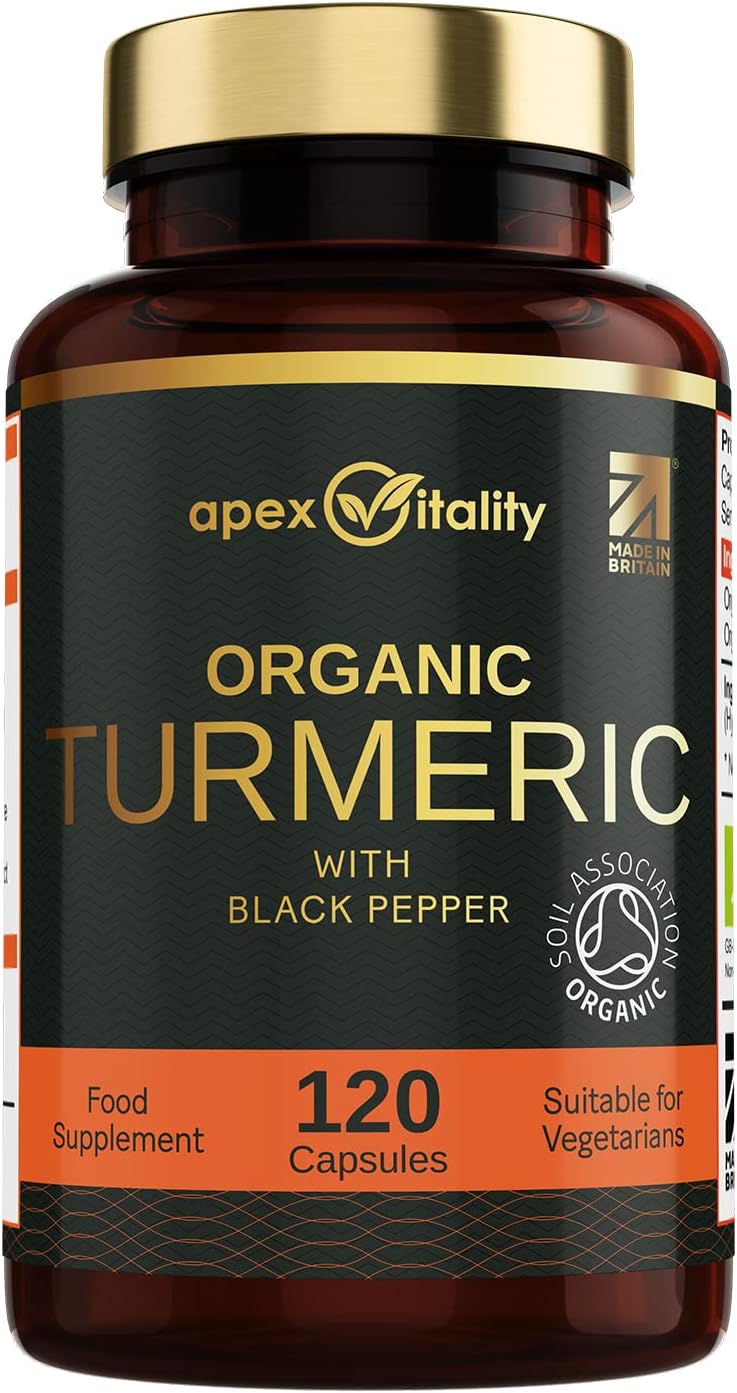 Organic Turmeric Supplement - High Strength Tumeric 700mg and Organic ...