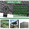 Amazon.com: ZYLJHZ 100Pcs Shade Cloth Clips - Black Round Plastic Sun ...