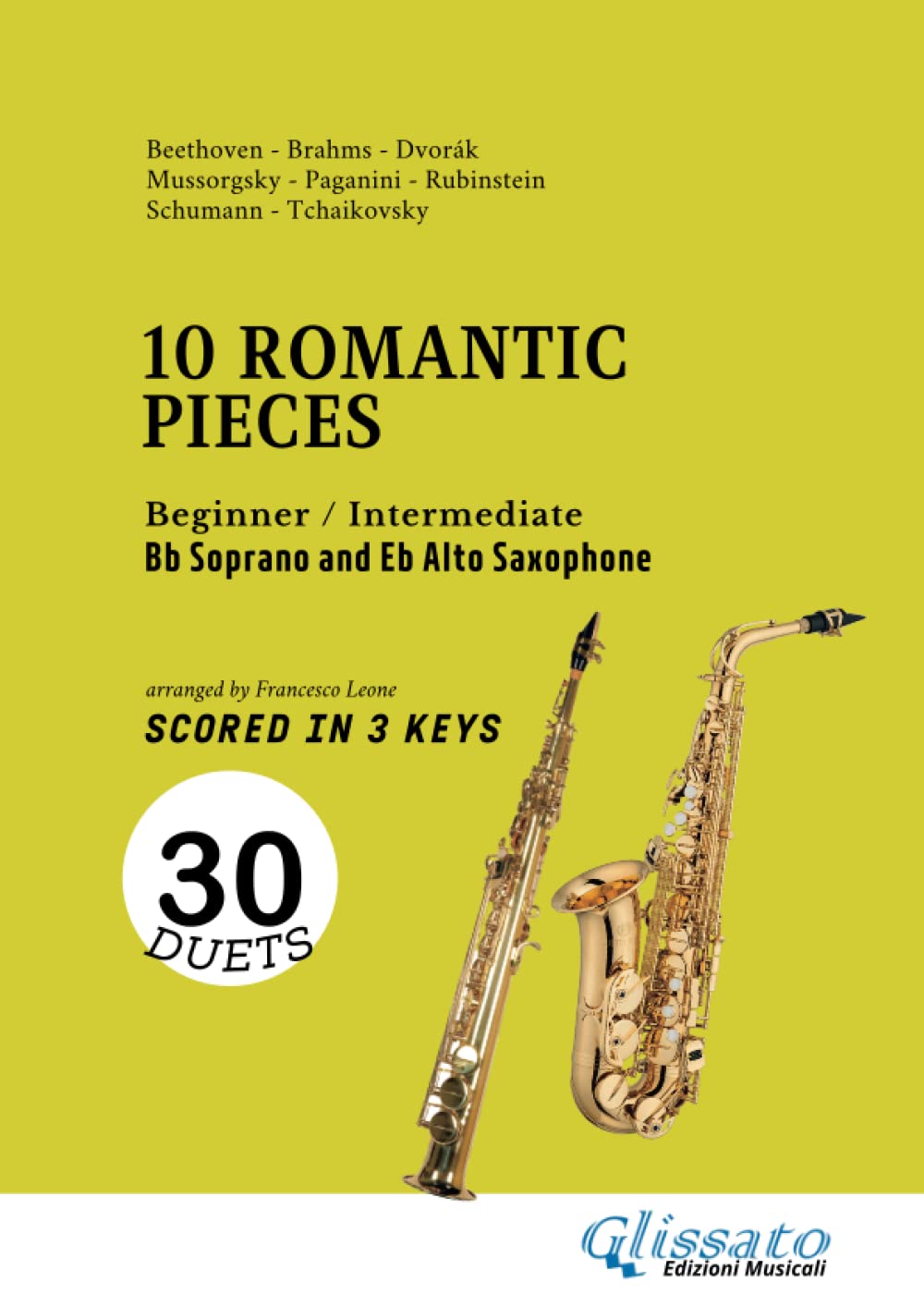 Amazon.com: Soprano and Alto Saxophones easy duets book- 10 Romantic ...